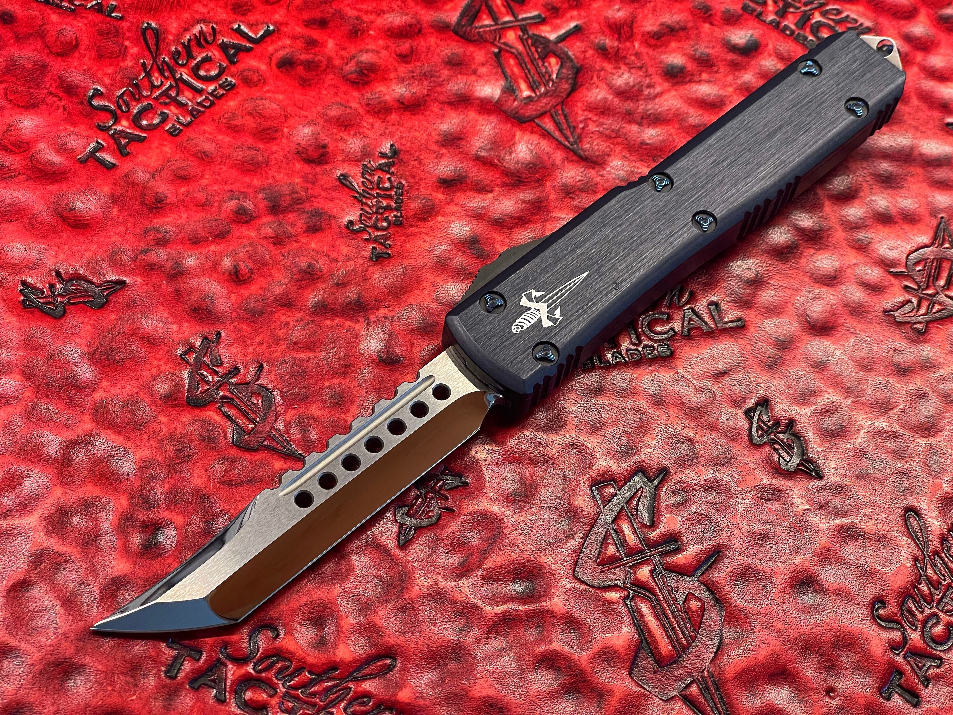 Marfione Custom Hellhound Tanto Mirror Polished, hefted Alloy Chassis ...