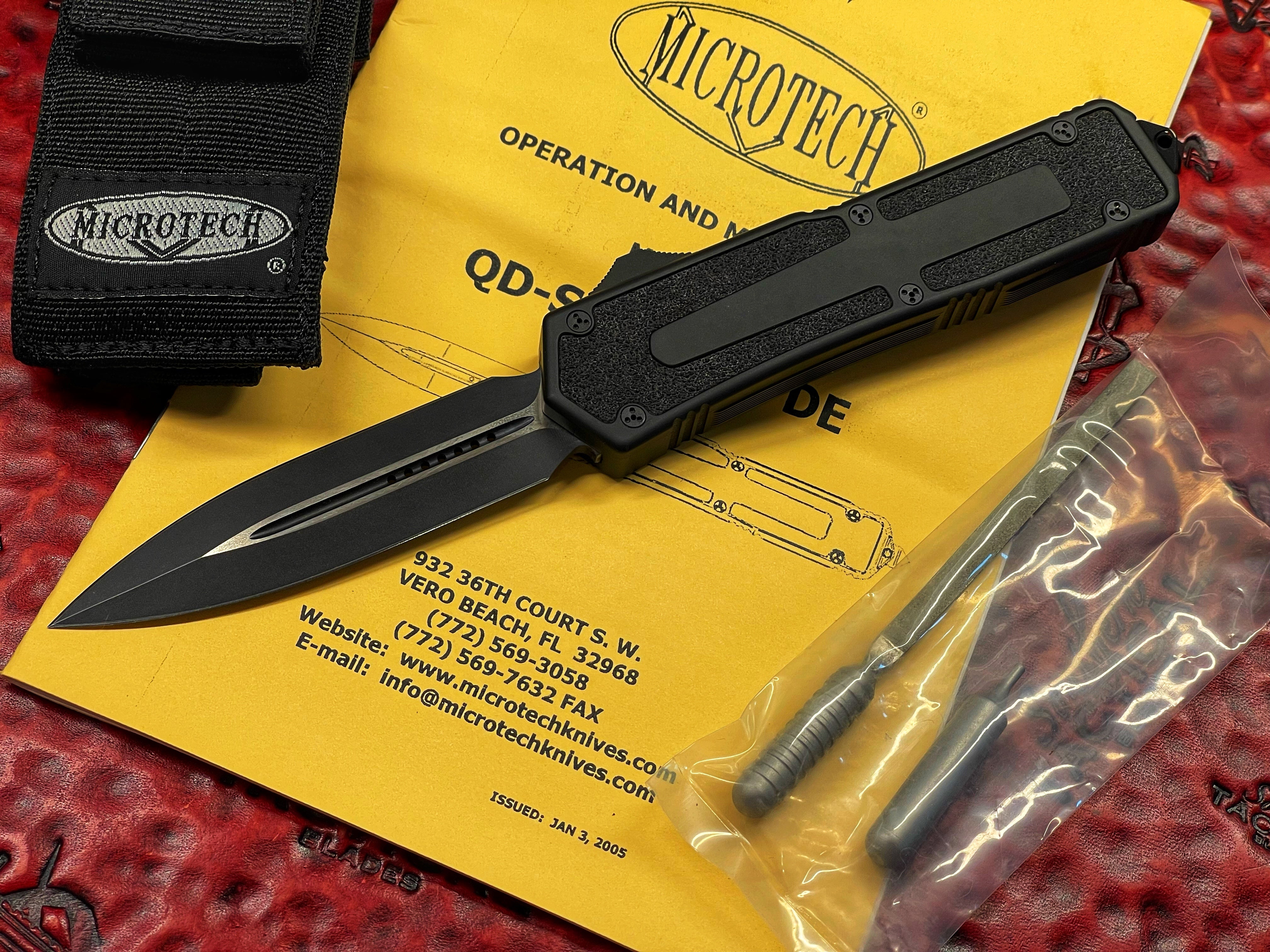Vintage Microtech Knives QD Scarab, Double Edge, Tactical Standard, Do