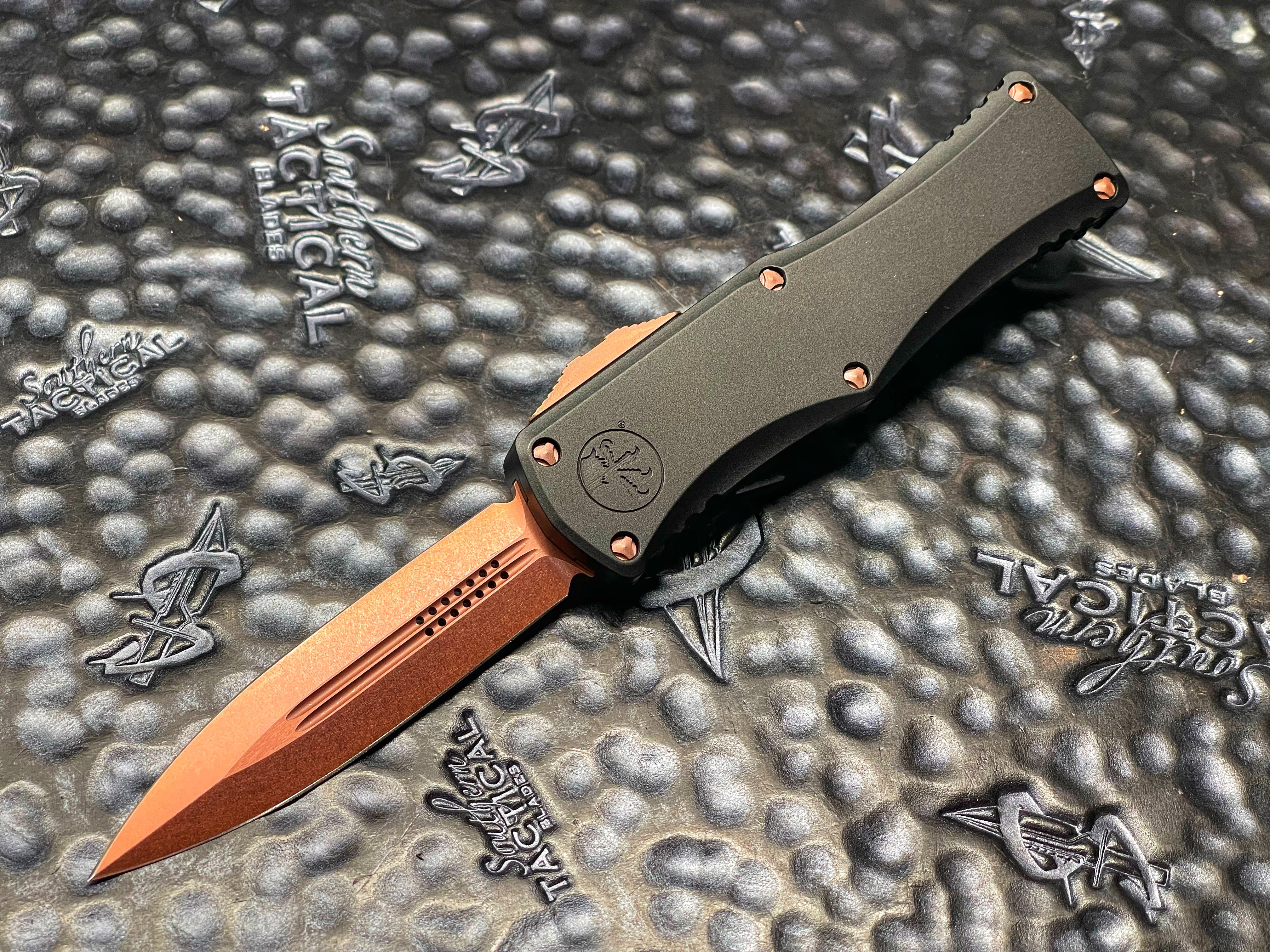 Microtech Hera Double Edge Rose Gold PVD Standard Signature Series, Se