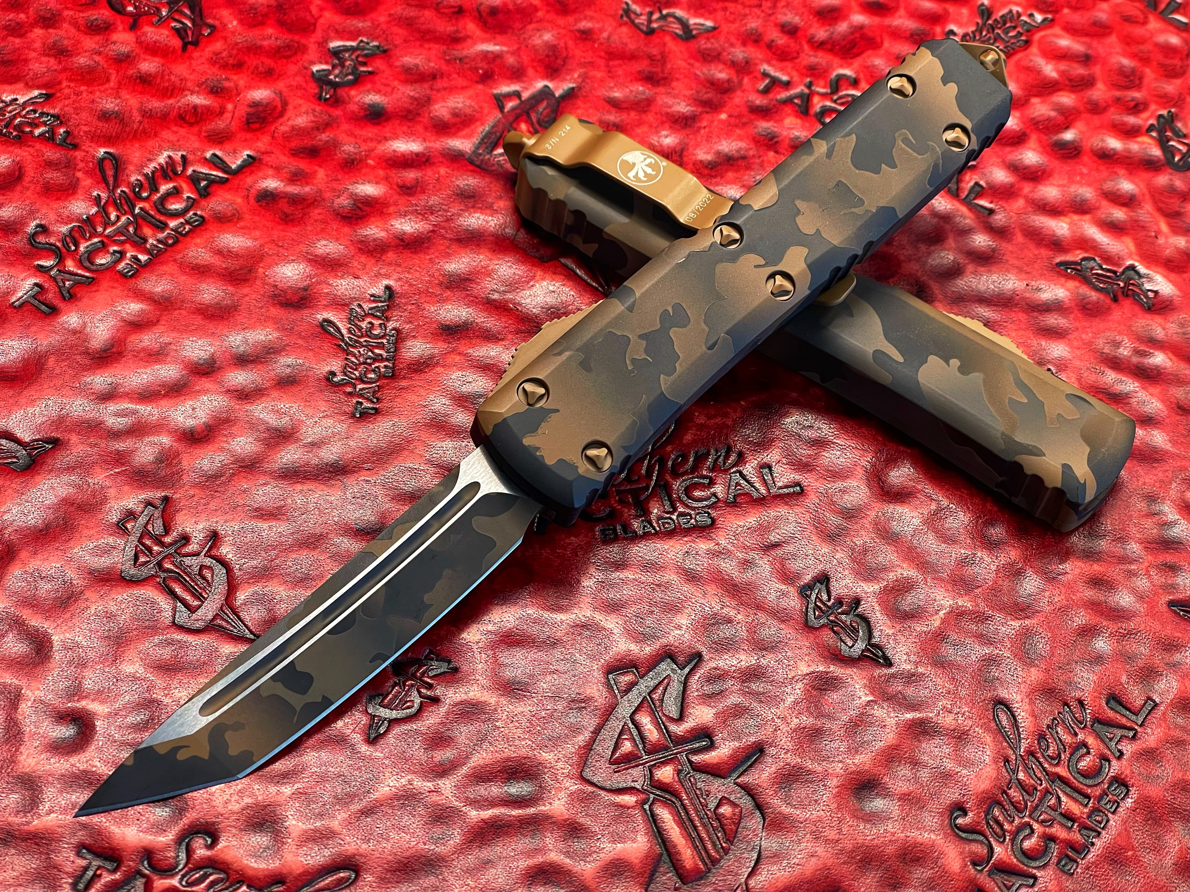 Microtech Ultratech OTF Tanto Coyote Camo Cerakote Signature Series