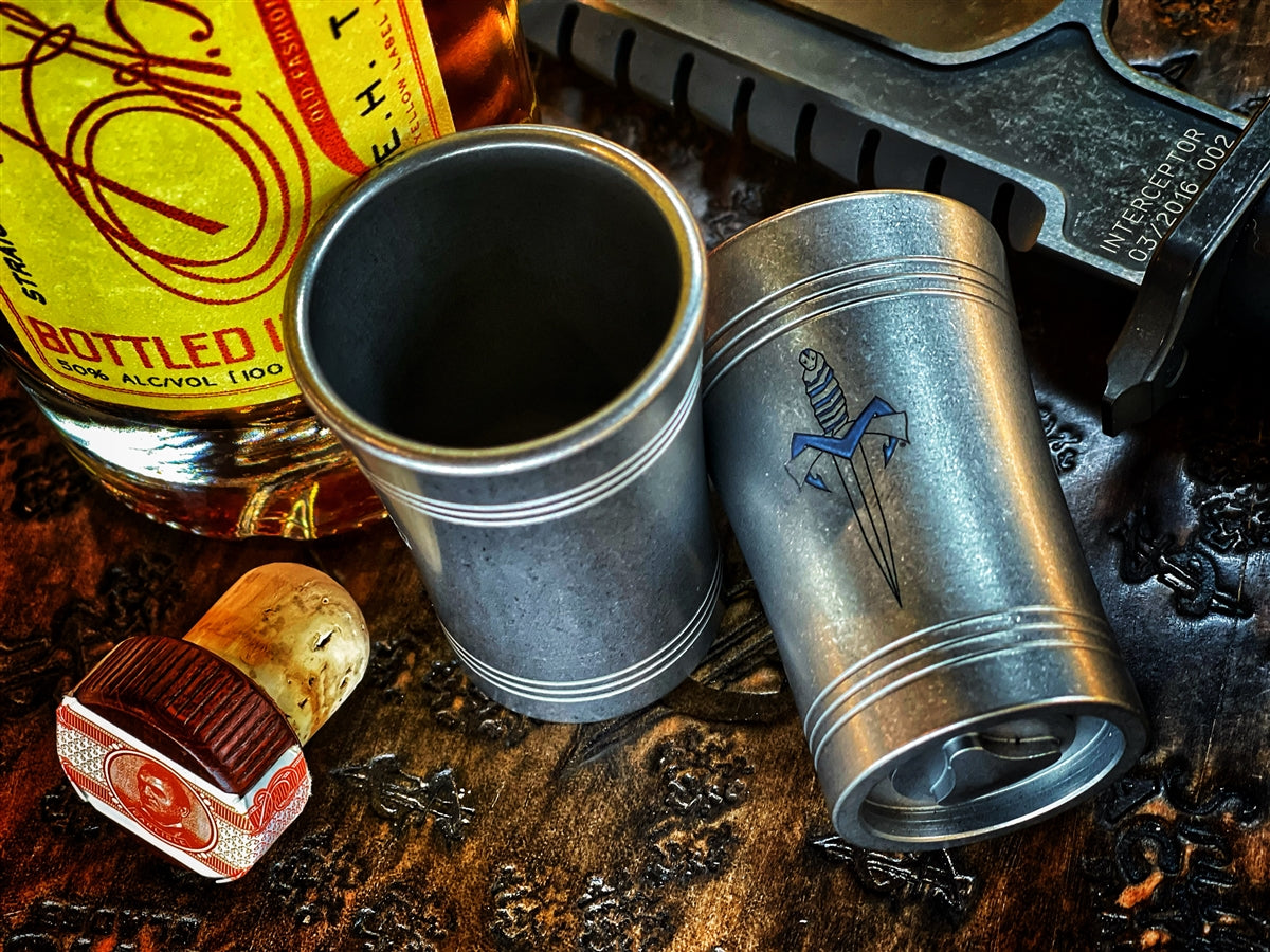 Marfione Custom Titanium Shot Glass – SouthernBlades