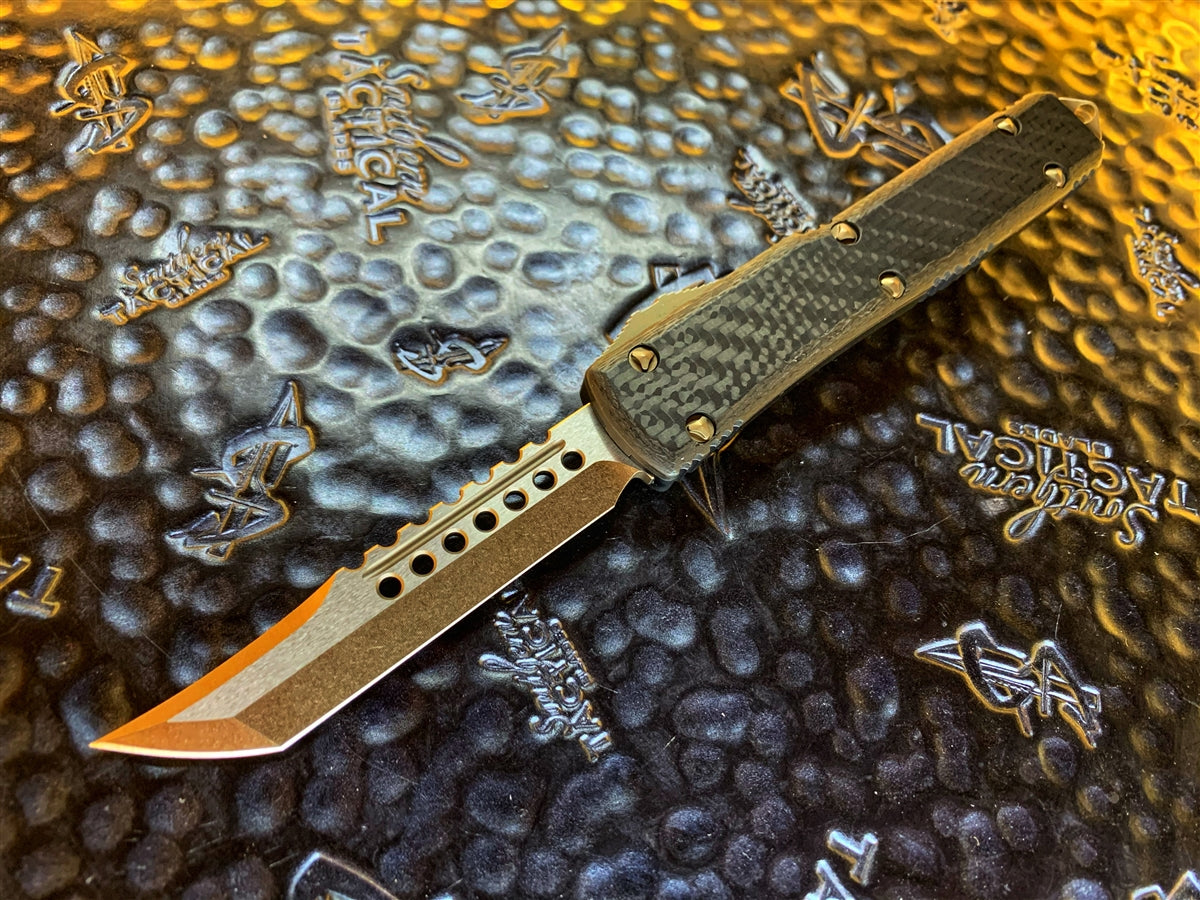 Microtech Ultratech Hellhound Bronzed Carbon Fiber