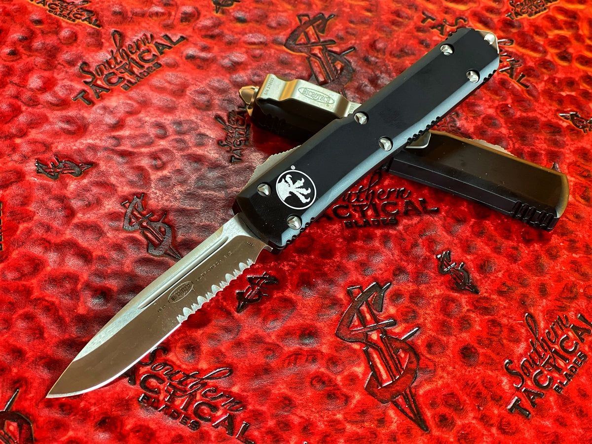 Microtech Ultratech OTF Single Edge Satin Partial Serrated | Southern ...