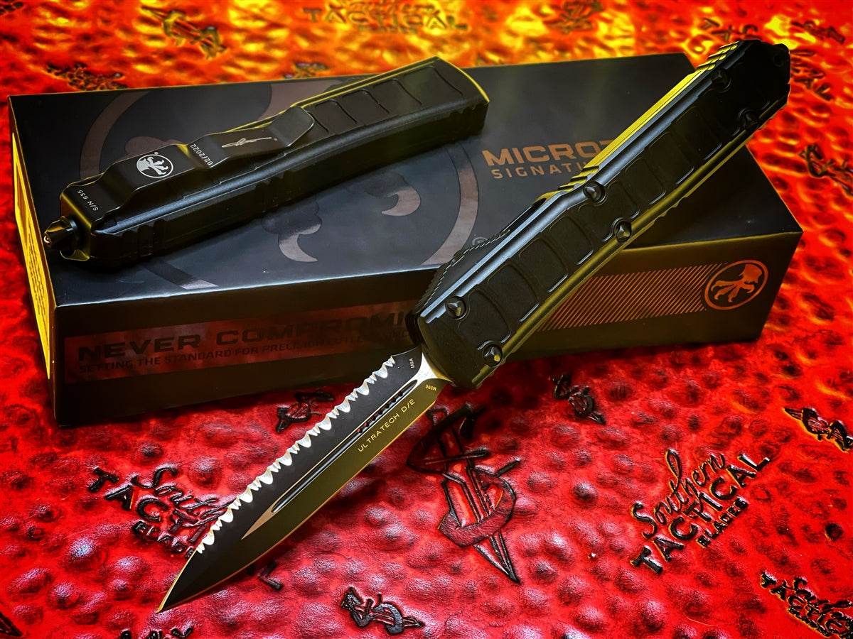 Microtech Ultratech II Stepside Signature Series Full Serrated OTF