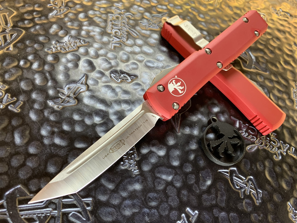 Microtech Ultratech Tanto Satin Standard Red