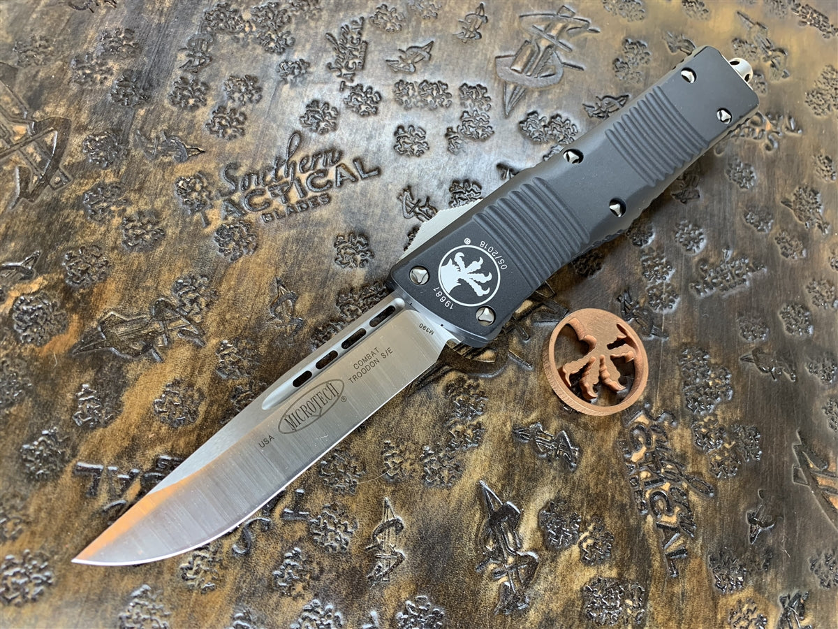 Microtech Combat Troodon Single Edge Satin Standard – SouthernBlades