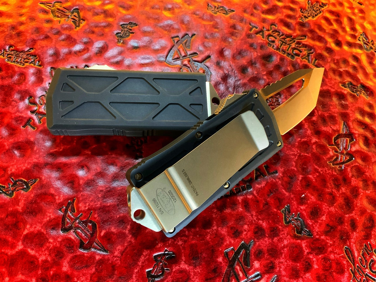 Microtech Exocet Tanto Edge Bronze Standard – SouthernBlades