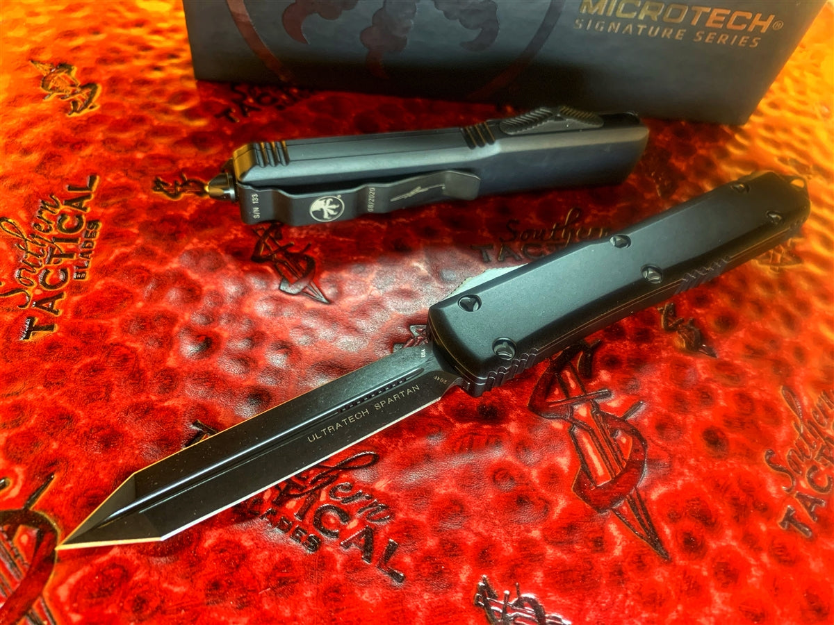 Microtech Ultratech Spartan DLC Standard Tactical Signature Series