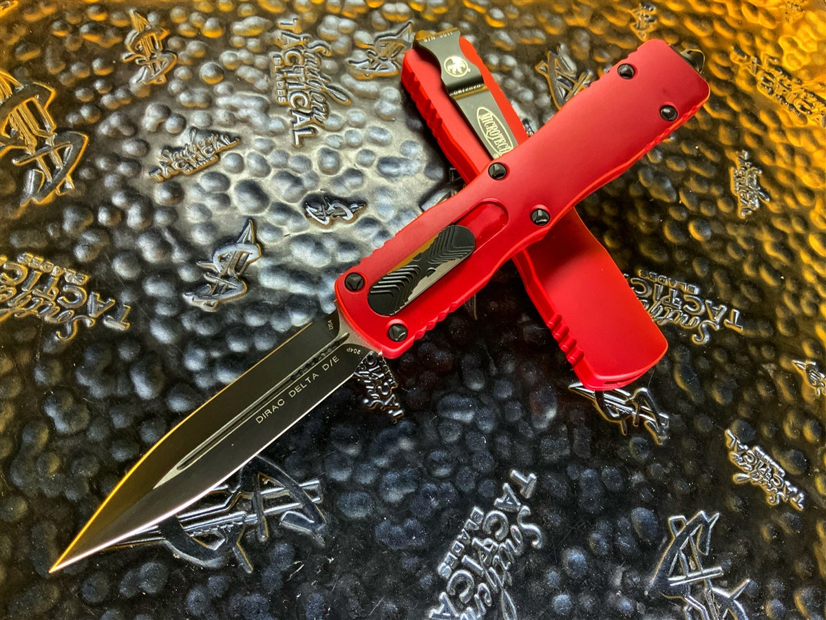 Microtech Dirac Delta Double Edge Standard Red
