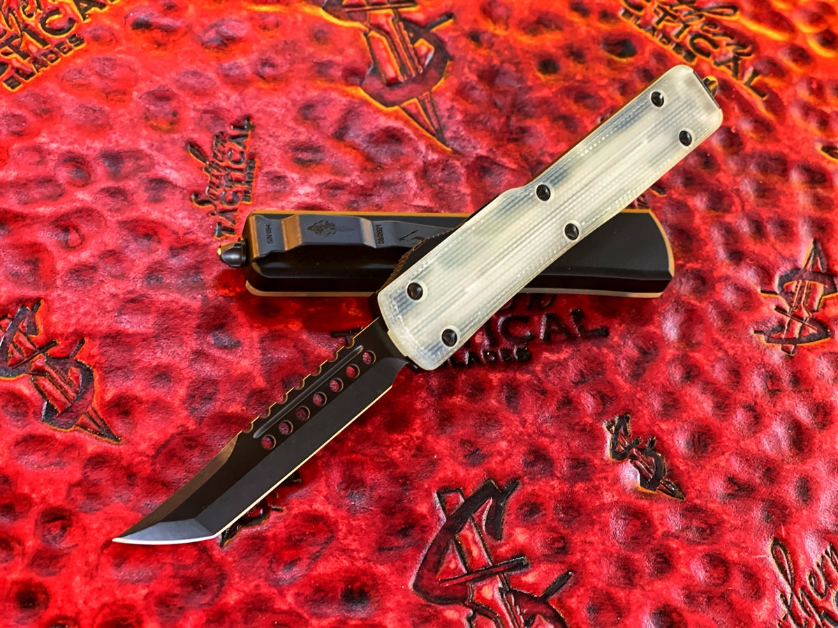 Microtech Knives UTX70 Hellhound Jade Top | Southern Tactical Blades ...