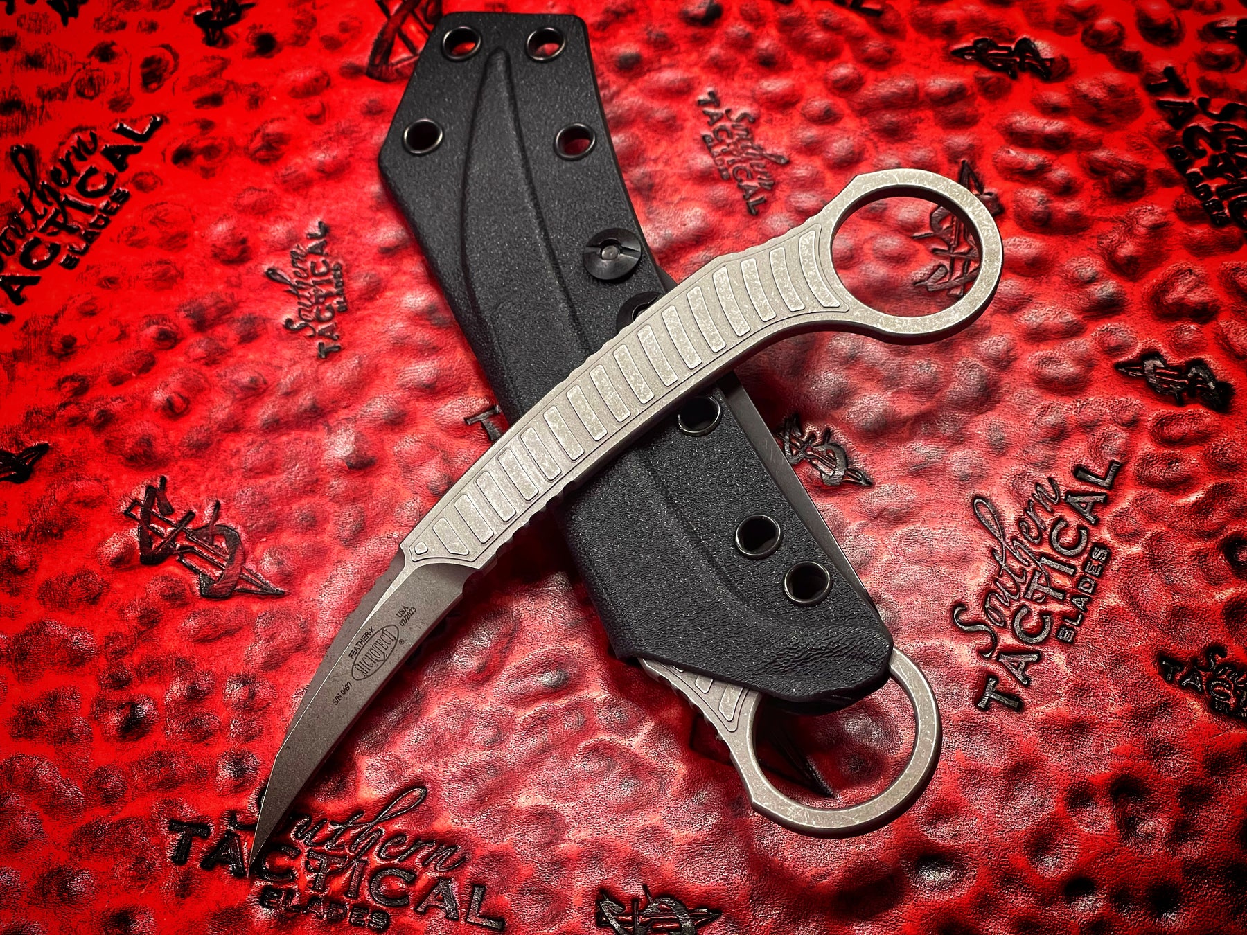 Microtech Bastinelli Knives Feather Fixed Blade Apocalyptic Standard