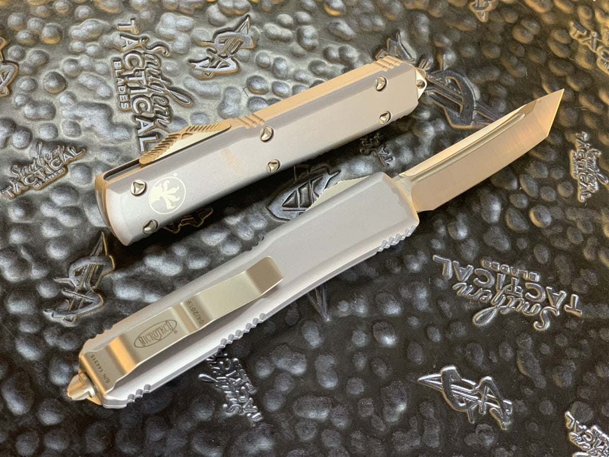 Microtech Ultratech Tanto Satin Standard Grey – SouthernBlades