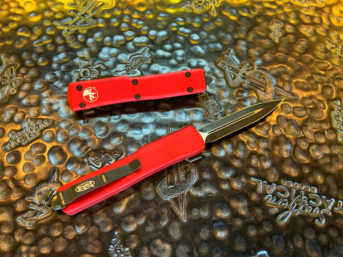 Microtech UTX-70 Double Edge Standard Red – SouthernBlades